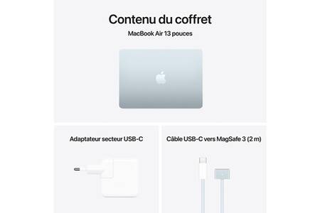 MacBook Apple MacBook Air 13" 2 To SSD 32 Go RAM Puce M4 CPU 10 cœurs ...