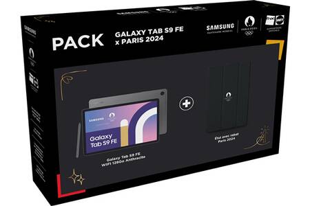 Tablette tactile Samsung PACK TAB S9 FE + Etui avec Rabat Paris 2024 ...