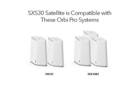 Répéteur WiFi Netgear SATELLITE AX1800 Dual-Band Orbi Pro WiFi 6 | Darty