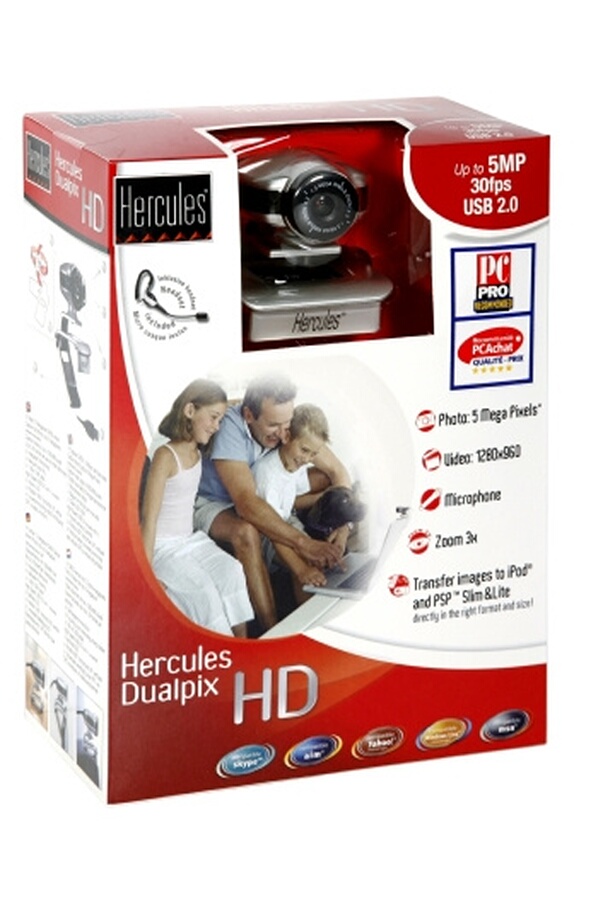 Webcam Hercules DUALPIX HD - DUALPIXHD (1204190) | Darty