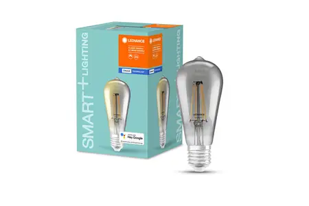 Ampoules connectées Ledvance Smart+ Bluetooth FIL SMOKE EDISON 60W E27 PUISSANCE VARIABLE | Darty