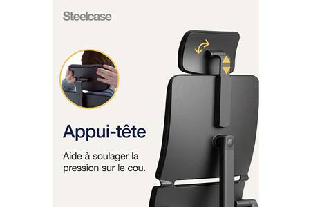 Fauteuil de bureau Steelcase Please Chaise de Bureau Ergonomique ...