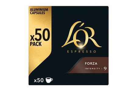 Capsule café L'or ESPRESSO FORZA CAPSULES 50 PC 260 GR | Darty