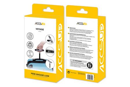 Pèse bagage Accsup PESE BAGAGE LUXE ULTRA FIN | Darty
