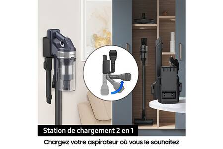 Aspirateur balai Samsung Pack Jet 85 Pet vert + Double Serpilliere Spray + 2eme filtre a ...