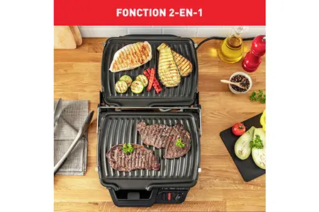 Grille-viande Tefal ULTRA COMPACT GRILL & BARBECUE 2000W INOX GC305012 ...