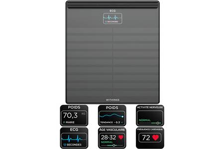 Pèse-personne Withings BODY SCAN - WBS08 - BODY SCAN NOIR | Darty