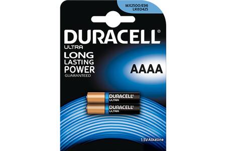 Pile Duracell ULTRA LR8/LR61 AAAA x2 - PILAL M3 1LR61 | Darty