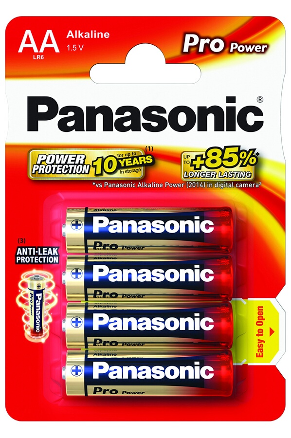 Pile Panasonic LR06 AA x4 - LR6 (1255835) | Darty