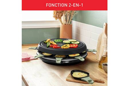 Raclette Tefal Eco Raclette 8 personnes RE31E810 | Darty