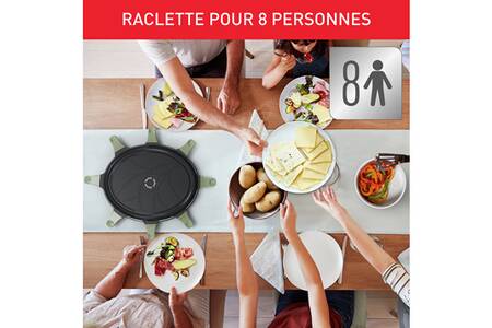 Raclette Tefal Eco Raclette 8 personnes RE31E810 | Darty