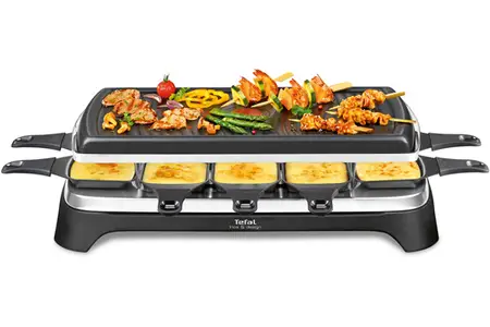 Raclette Tefal TEFAL INOX & DESIGN 3EN1 RE45A812 - RACLETTE INOX ...