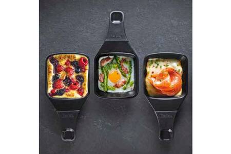 Raclette Tefal GOURMET 3 EN 1 GRILL PLANCHA 8 COUPELLES PROFONDES 1350W ...