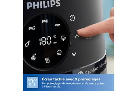 Friteuse sans huile Philips NA231/00 , Airfyer 6.2L noir Série 2000 | Darty