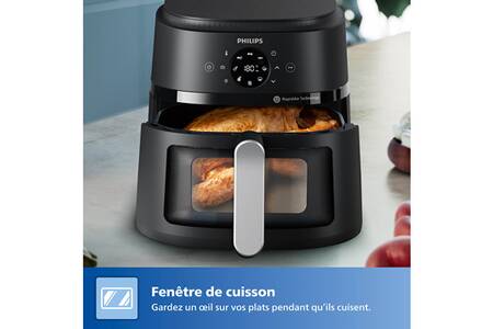 Friteuse sans huile Philips NA231/00 , Airfyer 6.2L noir Série 2000 | Darty