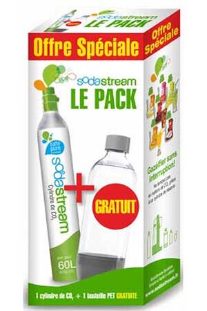 Accessoire machine à soda Sodastream CYLINDRE GAZ + BOUTEILLE | Darty