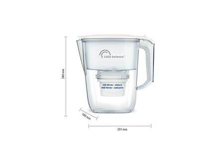 Bouteille et carafe filtrante Little Balance Carafe Blanche + 3 ...