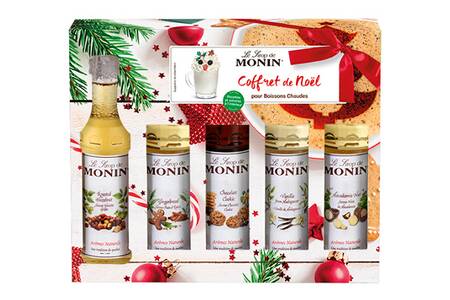 Sirop et concentré Monin Coffret de Noel 5*5 cl - Sirops pour cafe | Darty