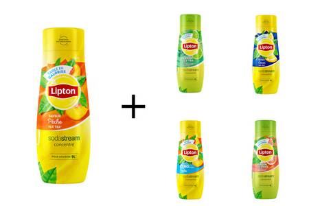 Sirop et concentré Sodastream PACK 5 PARFUMS ICE TEA | Darty