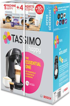 Cafetière à dosette ou capsule Bosch TASSIMO - bundle - TAS1002C3 + 4 ...