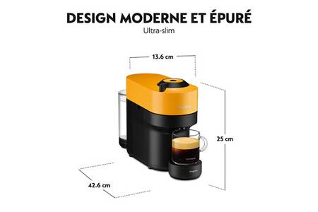 Cafetière Nespresso Magimix Magimix Vertuo Pop Jaune Mangue 11735 | Darty