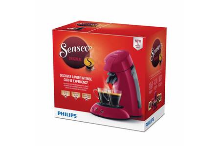 Cafetière à dosette ou capsule Philips SENSEO ORIGINAL HD6554/91 ROUGE ...