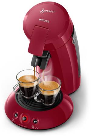 Cafetière à dosette ou capsule Philips SENSEO ORIGINAL HD6554/91 ROUGE ...