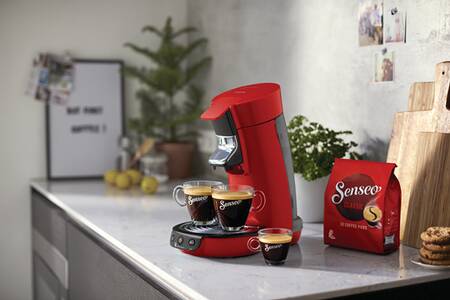 Cafetière à dosette ou capsule Philips SENSEO VIVA CAFÉ HD6563/81 Rouge ...