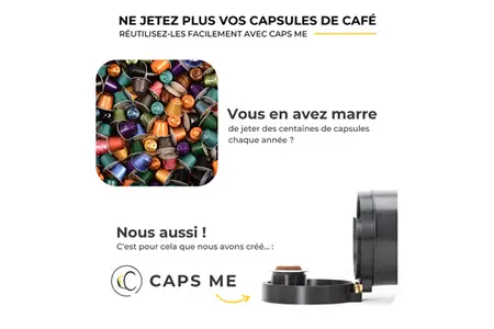 Capsule café Caps Me Le coffret noir - capsules réutilisables ...