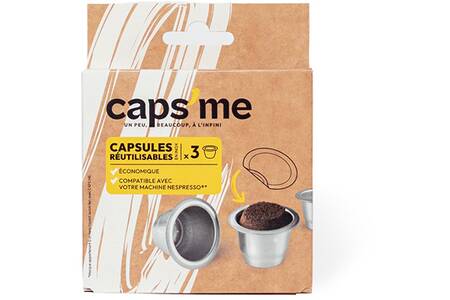 Capsule café Caps Me 3 capsules de cafe reutilisables CAPS ME ...