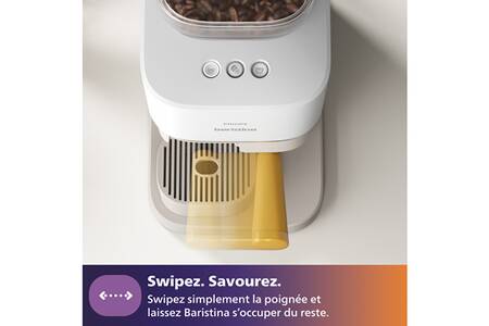 Expresso avec broyeur Philips BAR300/00 Baristina Blanc | Darty