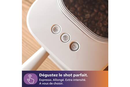 Expresso avec broyeur Philips BAR300/00 Baristina Blanc | Darty