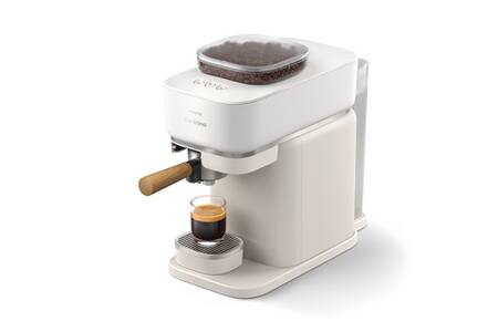 Expresso avec broyeur Philips BAR302/20 Baristina Premium Blanc | Darty