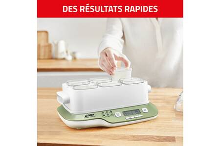 Yaourtiere Seb MULTI DELICES EXPRESS & VEGETAL 6 Pots, 6 Programmes ...