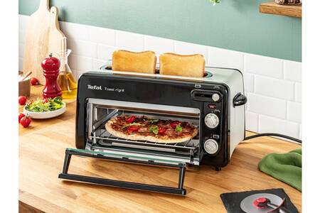 Grille pain Tefal TOAST'N GRILL 2-EN-1 TOASTER ET MINI FOUR TL600830 ...