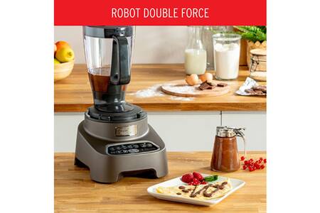 Robot multifonction Moulinex DOUBLE FORCE 1000 W avec Blender, 10 ...