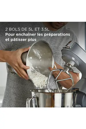 Robot pâtissier Kenwood Titanium Chef Baker KVC85.314SI | Darty