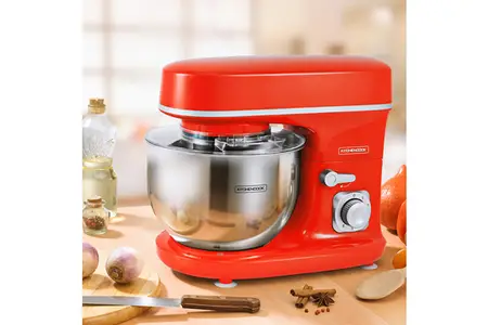 Robot pâtissier Kitchen Cook REVOLVE RED 1300W - 5L - REVOLVE RED | Darty