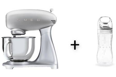 Robot pâtissier Smeg PACK EXCLUSIF SMF02SVEU + BOUTEILLE EN TRITAN À ...