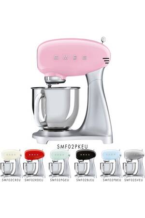 Robot pâtissier Smeg SMF02PKEU rose | Darty
