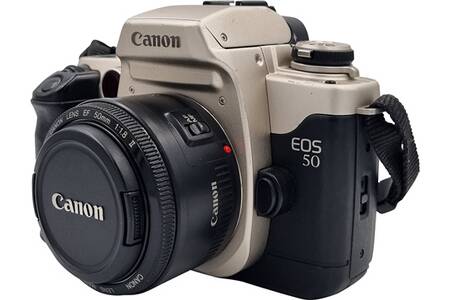 Appareil photo Argentique Canon EOS 50 50mm f1.8 II Noir - Reconditionne | Darty