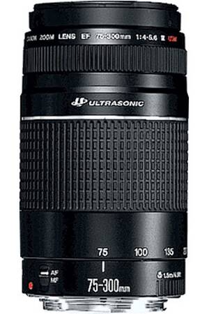 Objectif zoom Canon EF 75-300 F 4-5,6 III USM | Darty