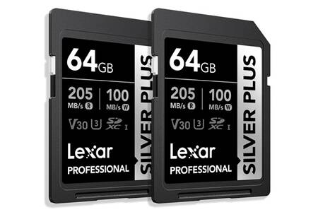 Carte mémoire SD Lexar PACK 2 SDXC 64GO SILVER PLUS | Darty