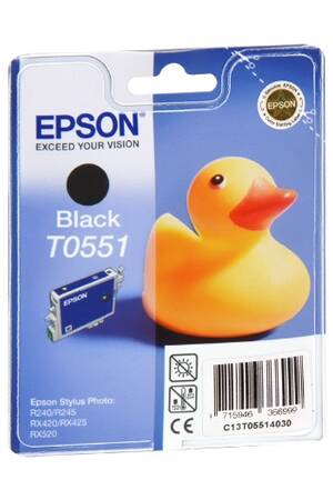 Cartouche d'encre Epson Canard T0551 noir | Darty