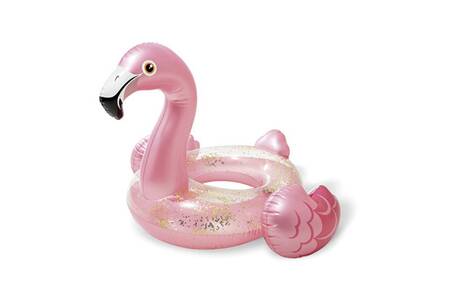 Bouée et matelas gonflable Intex INTEX BOUÉE FLAMANT GLITTER | Darty