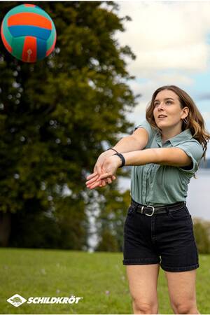 Ballon de beachvolley Schildkrot Funsport Neopren Beachball tropical ...