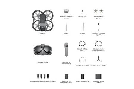 Drone Dji Avata Fly Smart Combo (+ FPV Goggles V2) | Darty