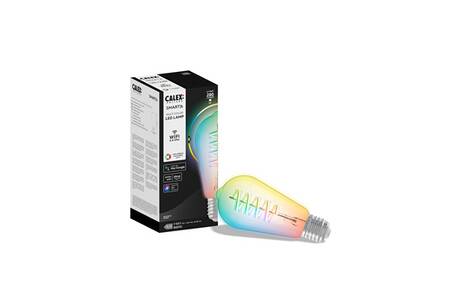 Ampoules connectées Calex Ampoule LED Filament connectee ST64 RGBW E27 | Darty