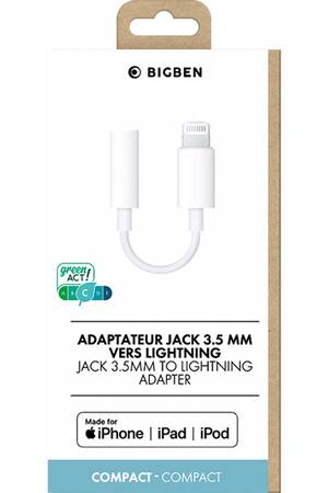 Câble téléphone portable Wefix Adaptateur Jack 3,5mm vers Lightning ...