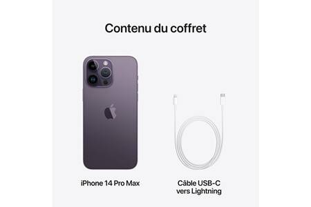 iPhone Apple Iphone 14 Pro Max Violet 256Go 5G | Darty